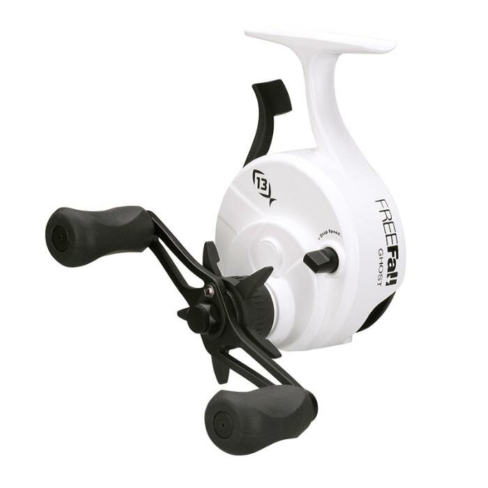 Катушка 13 Fishing Black Betty FreeFall Ghost Ice Reel 100 - 2.5:1 Gear Ratio w/ NEW Line Window - Righ