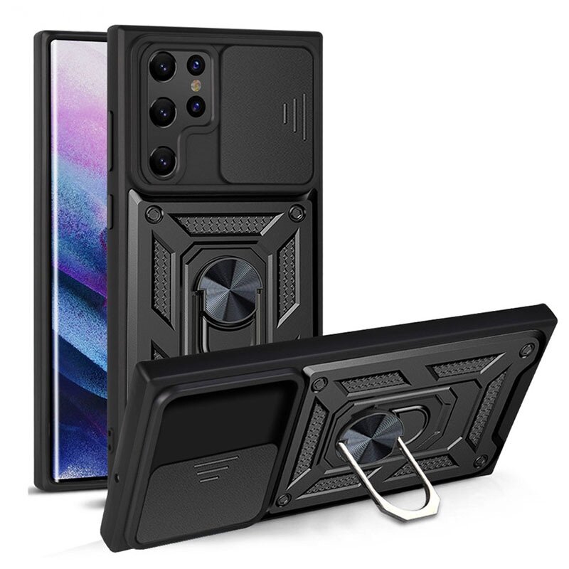 Чехол MyPads "Tenda Antiurto", для Samsung Galaxy S23, ударопрочный, матовый, чёрный
