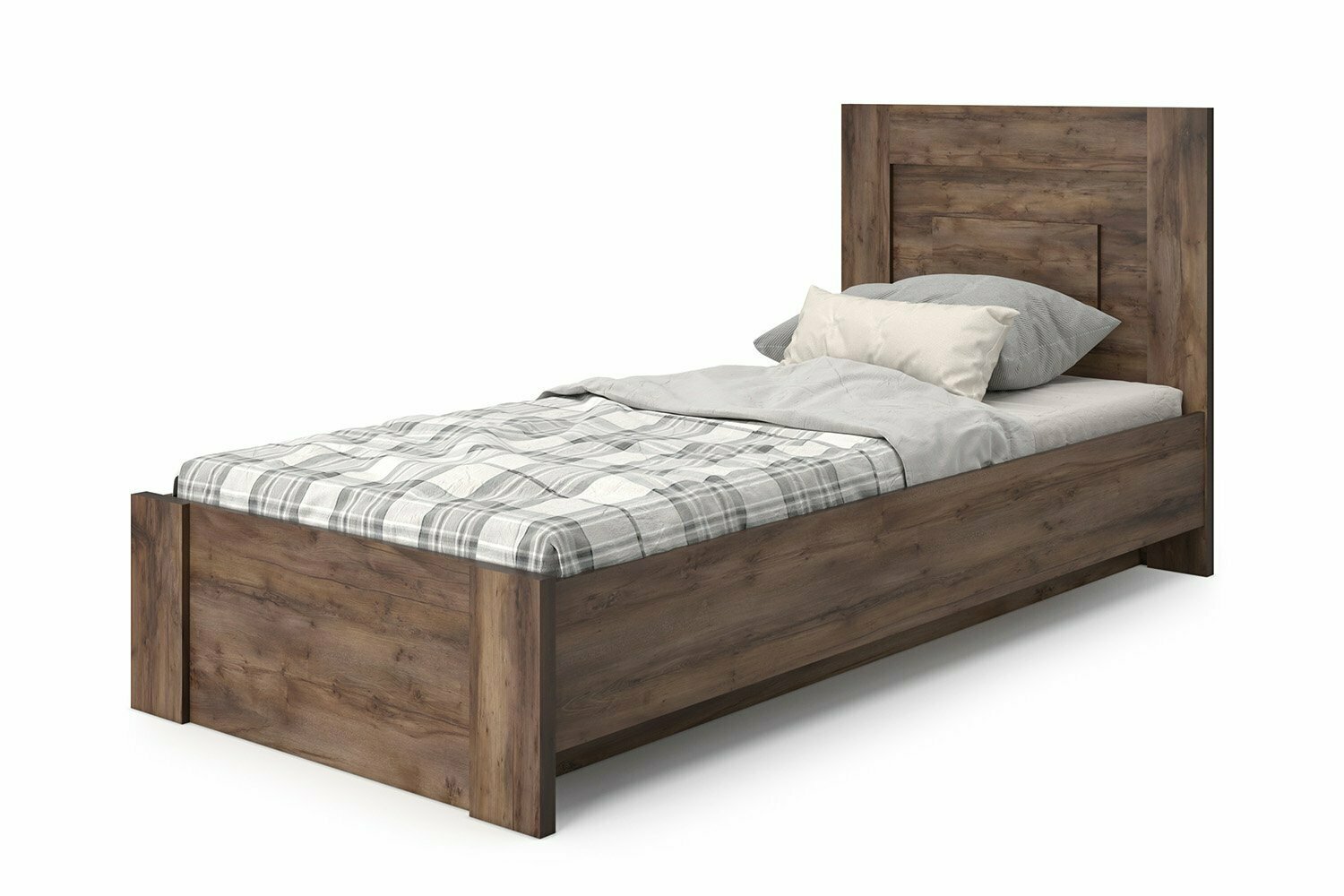 Кровать односпальная Hoff Вирджиния 90х200 см, основание в комплекте, цвет таксус