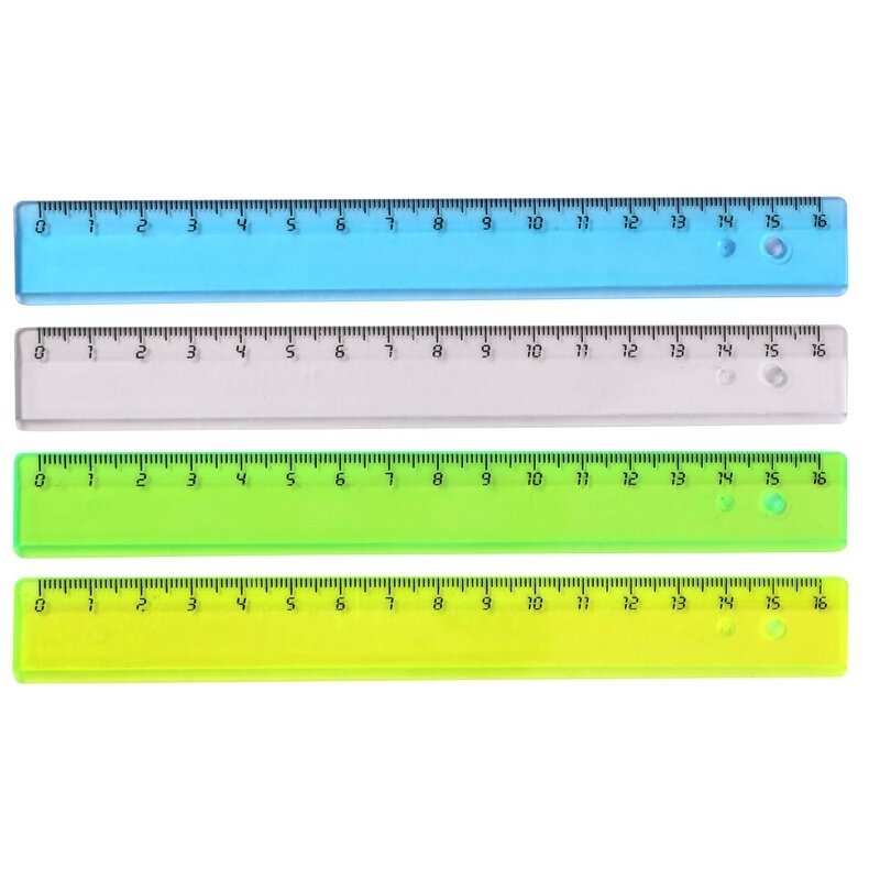 Линейка Attache 16 см, 4 штуки (897318)