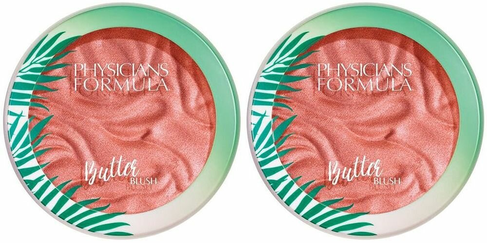 Physicians Formula Румяна с маслом мурумуру Murumuru Butter Blush, Тон: Спелый персик, 5,5 г, 2 шт