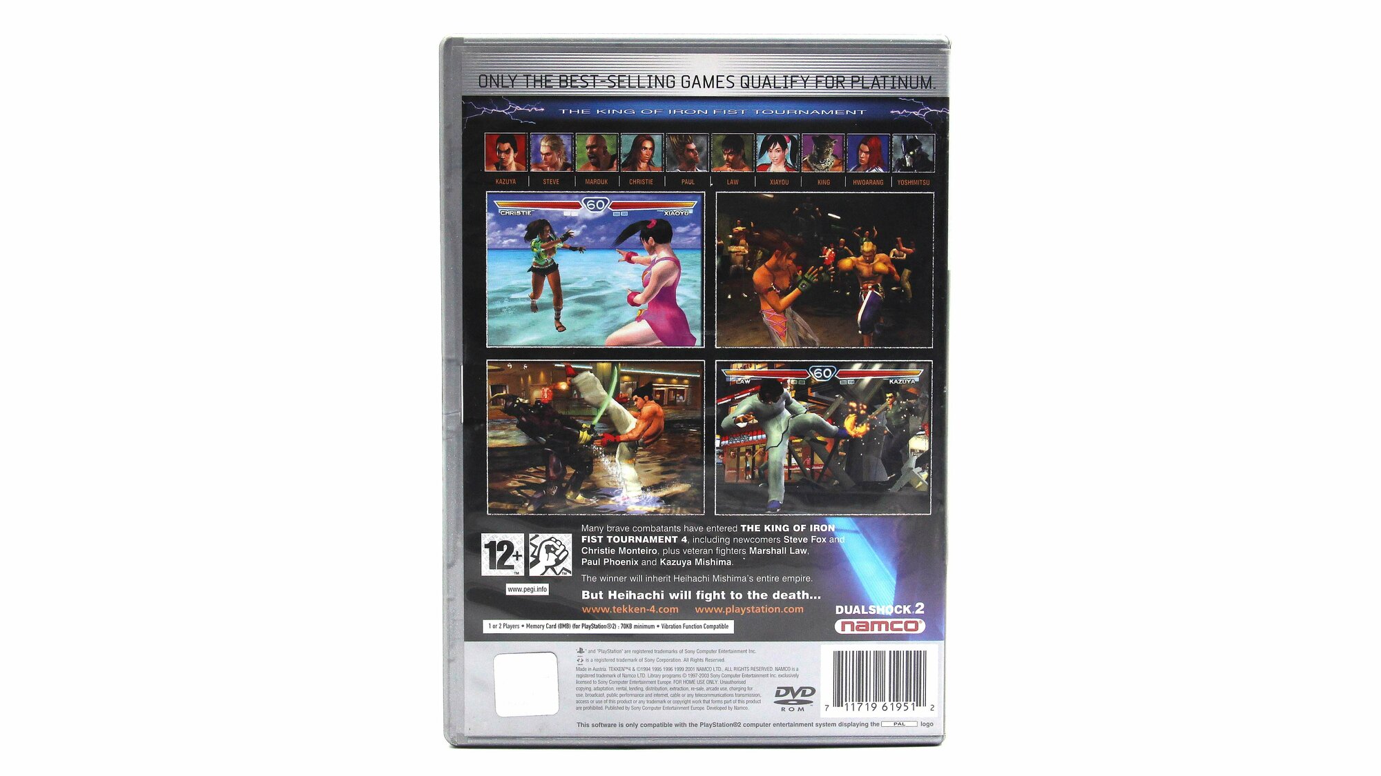 Tekken 4 (PS2, Platinum) — фото 1