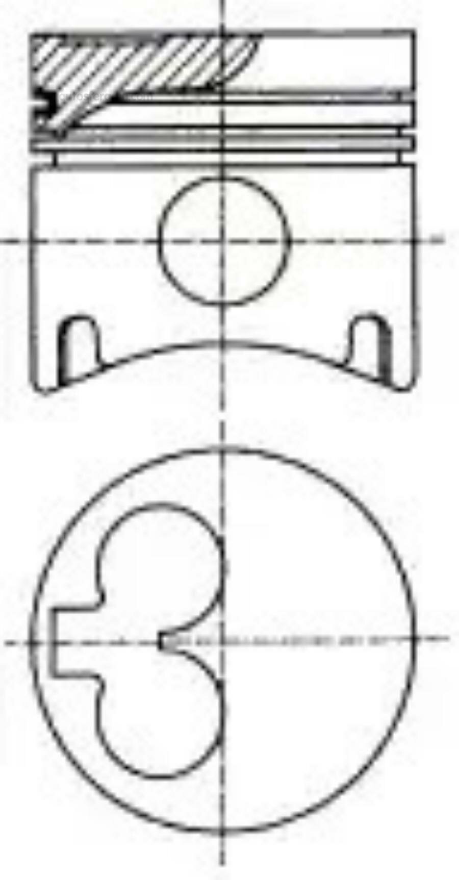 NURAL 8710981110 Поршень ДВС Audi, VW, Volvo 1.6TD-2.4TD