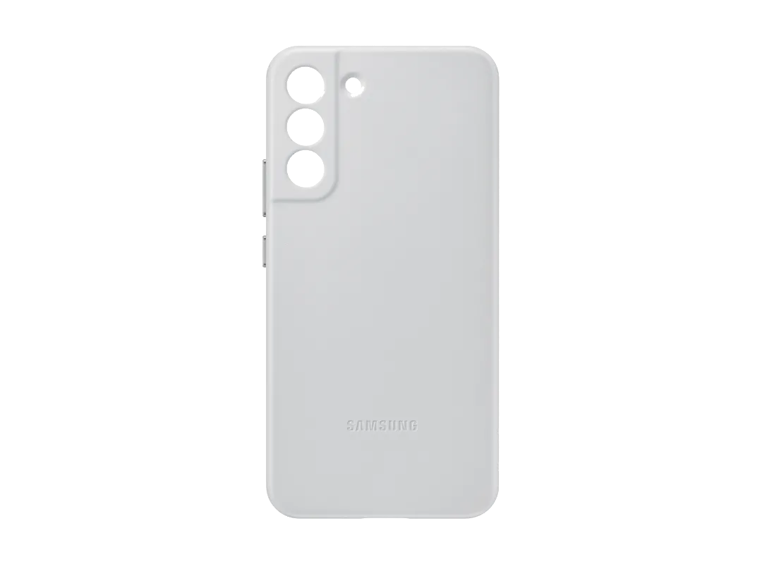 Чехол-накладка Leather Cover для Galaxy S22+, Светло-серый, EF-VS906LJEGRU