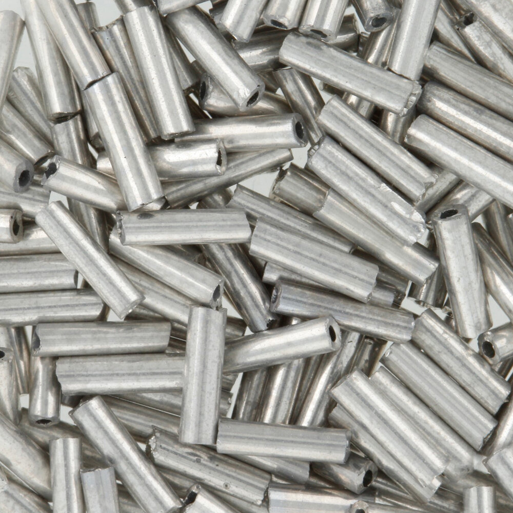 Стеклярус "Zlatka" GG 3" 10 г №0585 серебро