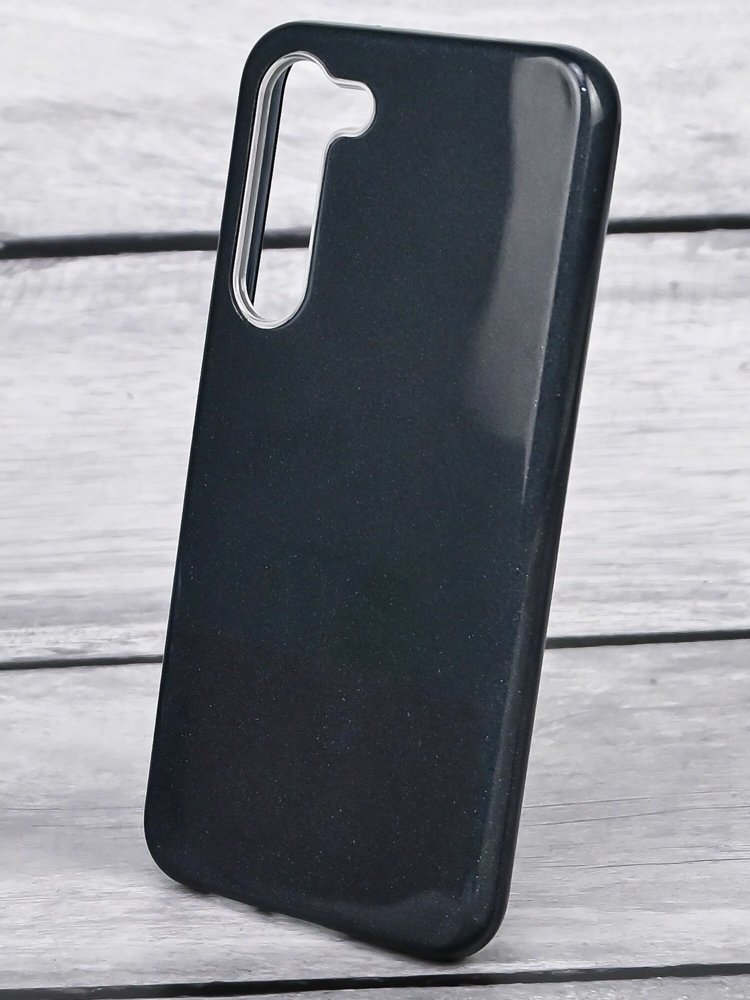 Силиконовый чехол бампер на смартфон Samsung Galaxy S23 Plus переливающийся с блестками, защитная блестящая накладка для телефона Самсунг Галакси S23 Плюс