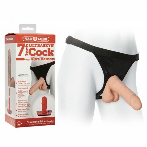 Трусики с насадкой Vac-U-Lock ULTRASKYN Cock - 7 (17.3, Ø 4.3 см)