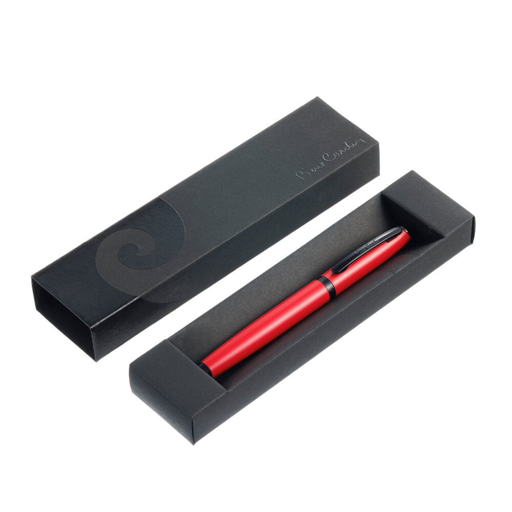 Ручка шариковая Pierre Cardin ACTUEL. Цвет - красный матовый. Подарочная упаковка