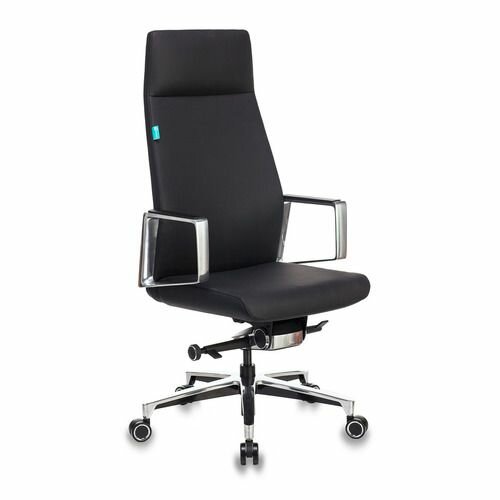 Кресло руководителя Бюрократ _JONS, на колесиках, кожа, черный [_jons/black]