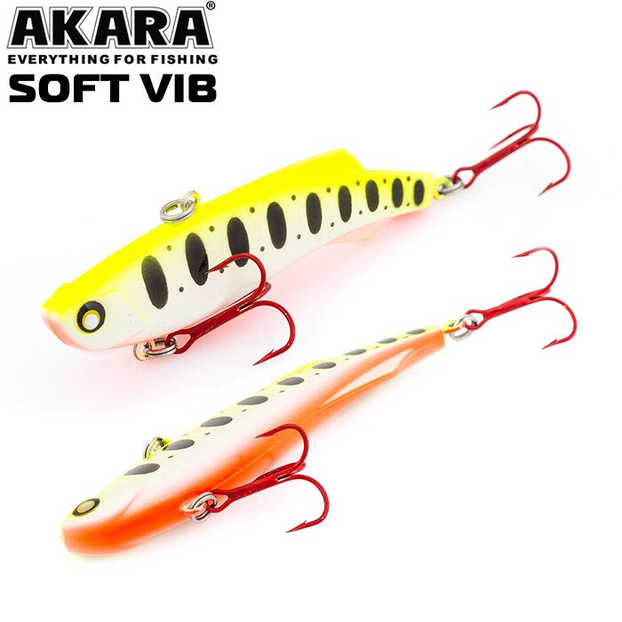 Воблер Akara раттлин Soft Vib 85 мм 39 гр. A142