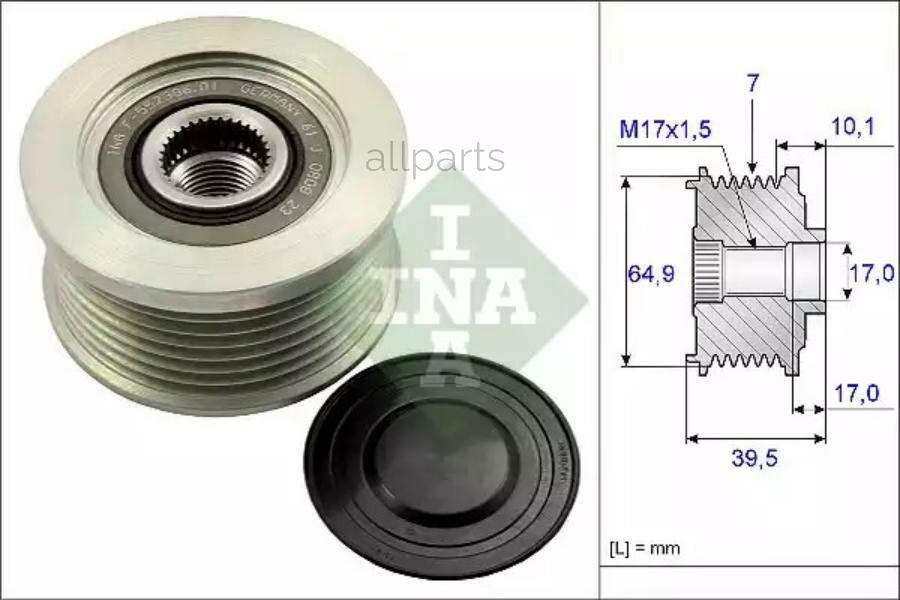 INA 535 0177 10 Шкив генератора INA 535 0177 10