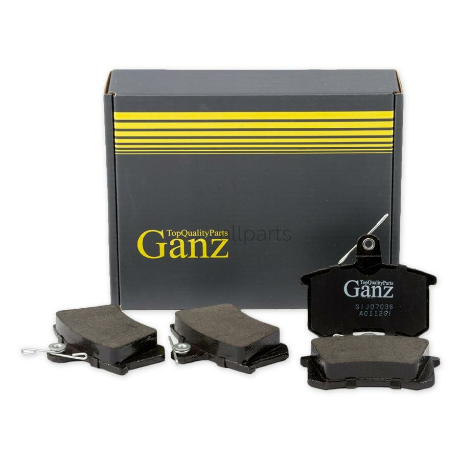 GANZ GIJ07036 Колодки тормозные задние для AD 8/1/A6/A8/V8 A4 ->97 GANZ GIJ07036