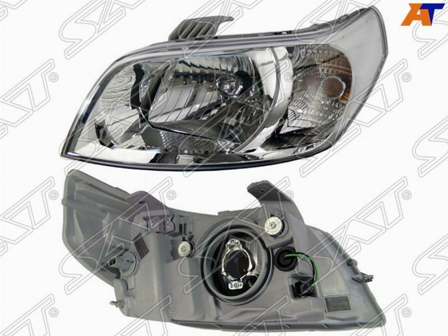 SAT ST-235-1105L-MLD-EM Фара Chevrolet Aveo 05-11 / Daewoo Gentra 05-11 / Ravon Nexia R3 16-20 (Слева/ под электрокорректор/