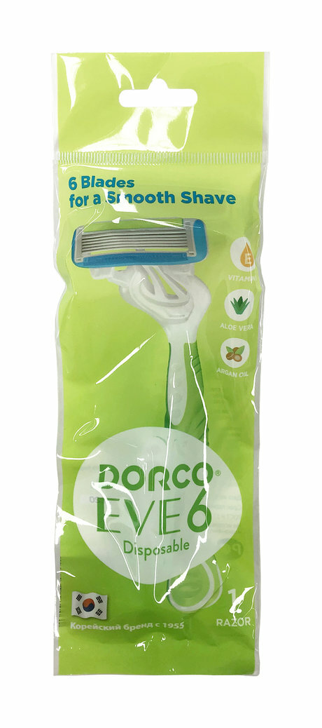 Dorco Eve 6 Blade Disposable Razor Одноразовый станок для бритья 100мл
