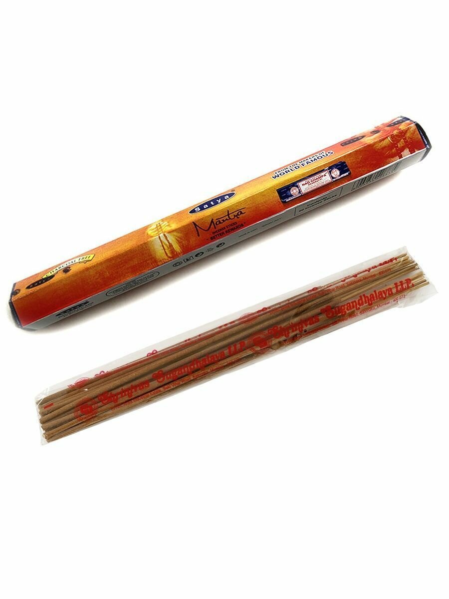 Satya Благовония Mantra Шестиугольная серия, 20 шт