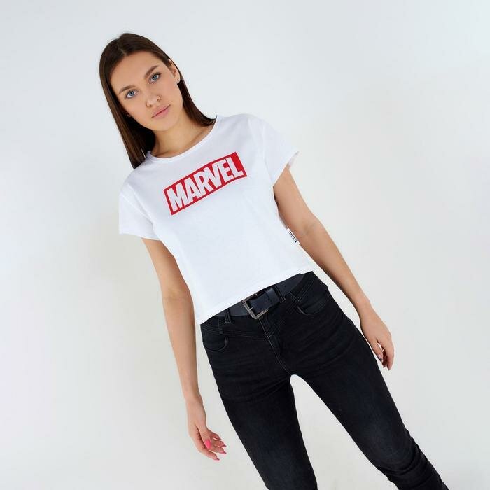 Футболка "Marvel" Мстители, р. 48-50, белый