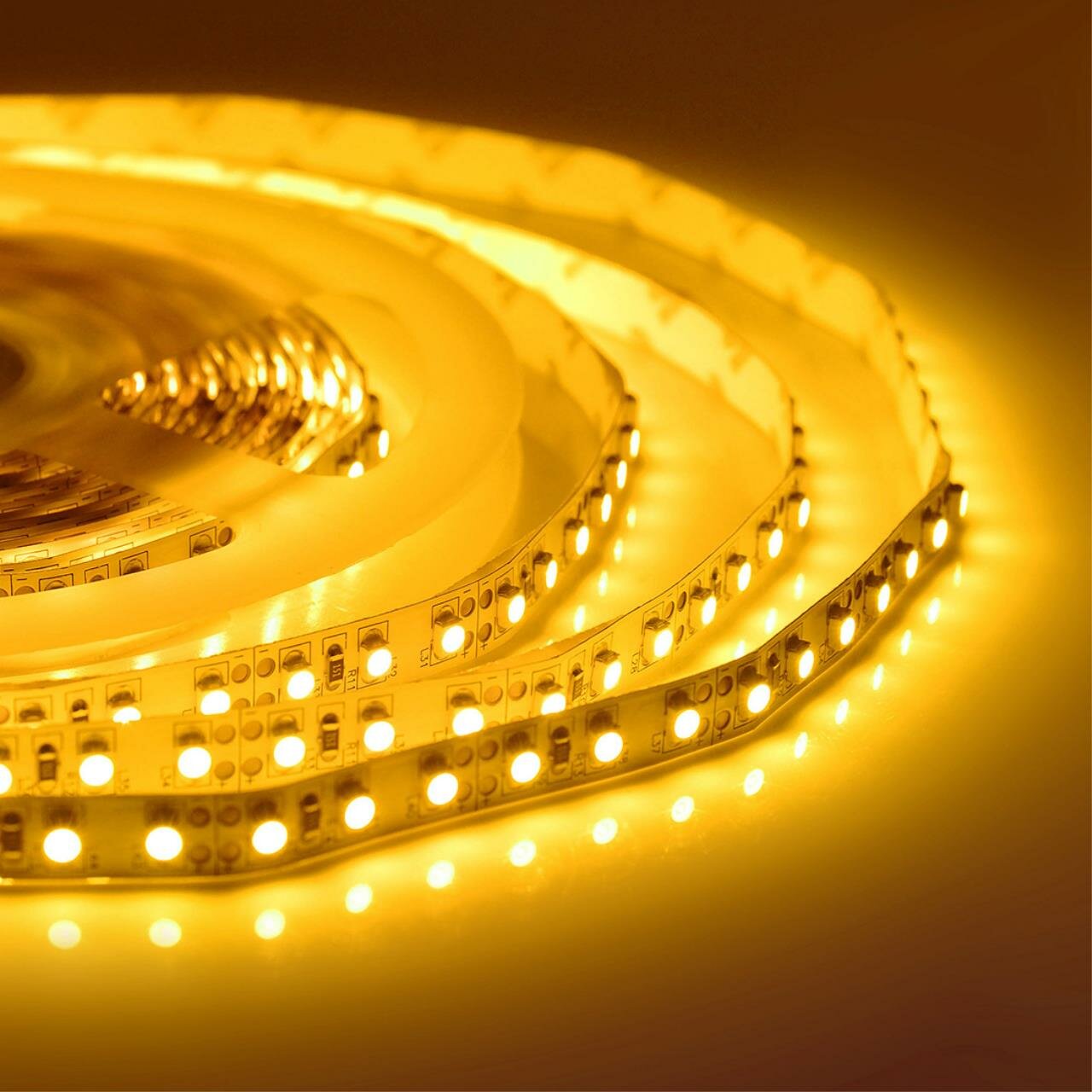 33BL Лента светодиодная в блистере, 12В, 4,8Вт м, smd 3528, 60 д м, IP20, 5м. желтый