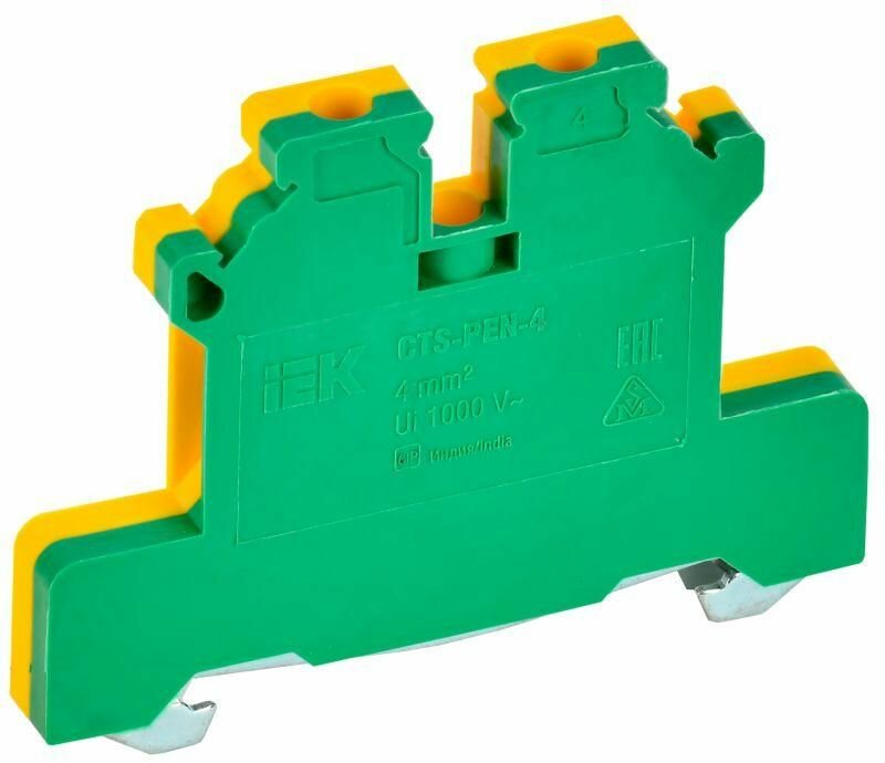 Колодка клеммная CTS-PEN ARMAFIX земля 4кв. мм жел./зел. IEK YCT11-00-K52-004