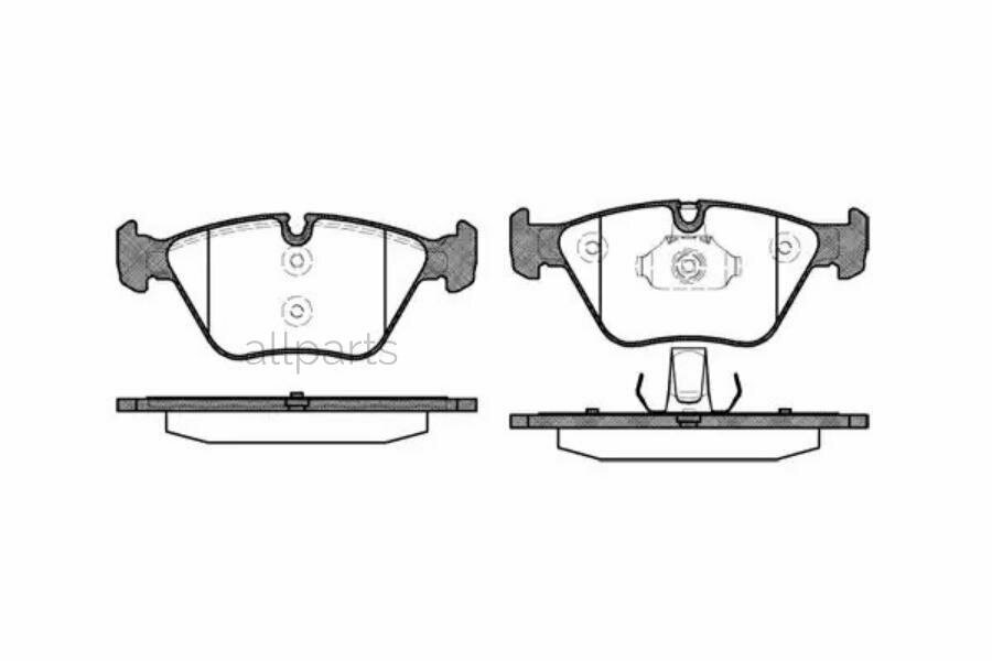 REMSA 096300 963 00 колодки дисковые п.\ BMW E46 3.0i/Ci/CD/D/DX/ix 00>/E39 2.0D/2.5D 00-03