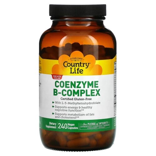 Капсулы Country Life Сoenzyme B-complex, 240 шт.