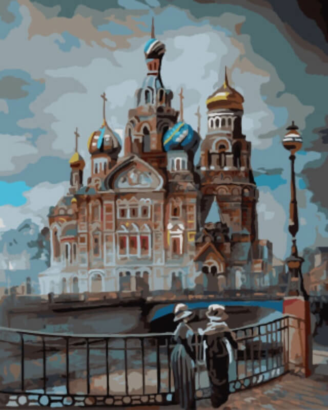 Картина по номерам "Спас на крови" GX8257 40_50