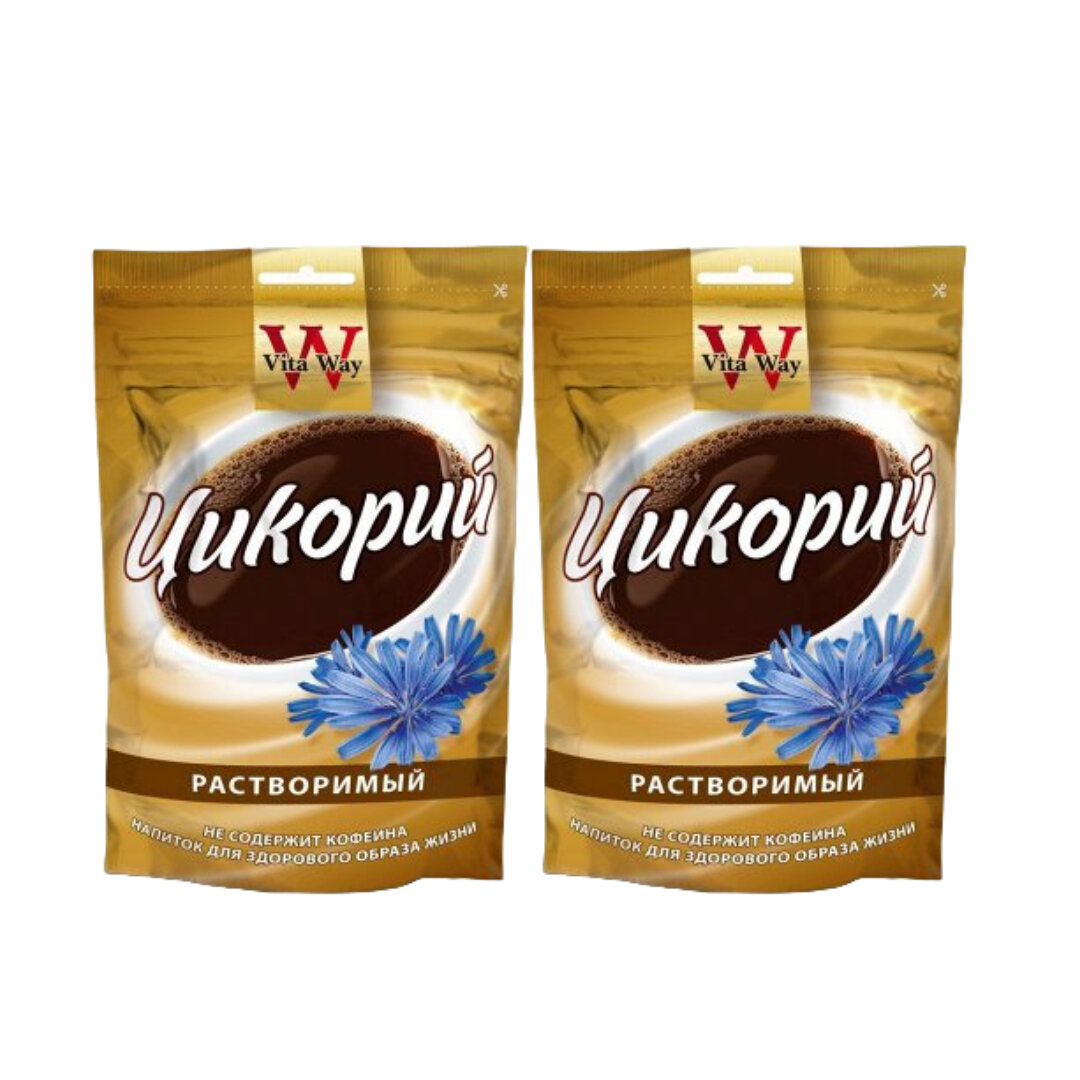 Цикорий натуральный порошкообразный растворимый "Vita way", 75 гр(2 шт. в наборе)