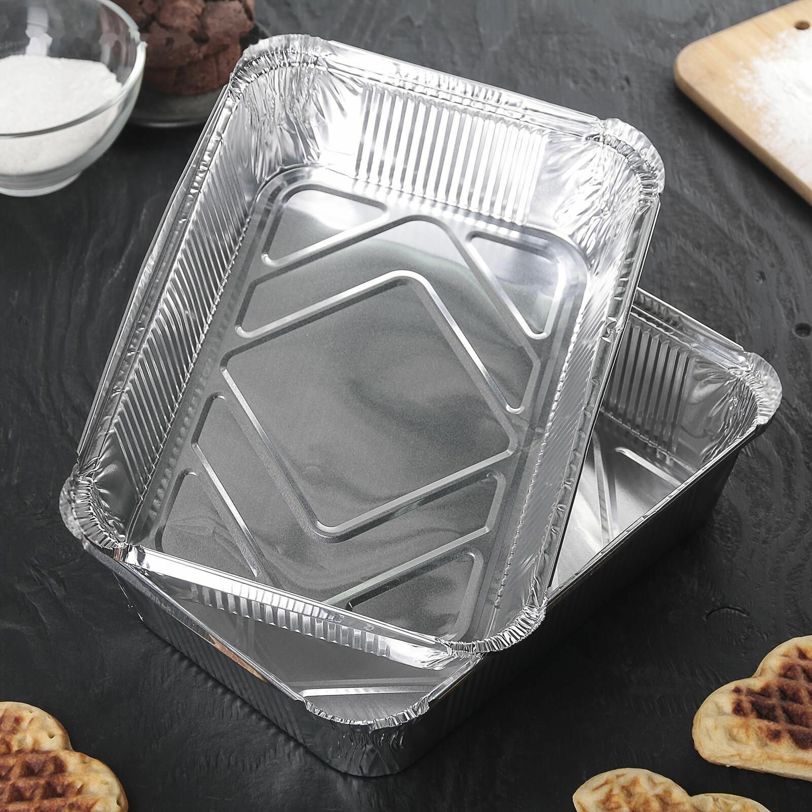 Набор форм для выпечки из фольги, 2 л, 2 шт, 25,5x18,5x7 см