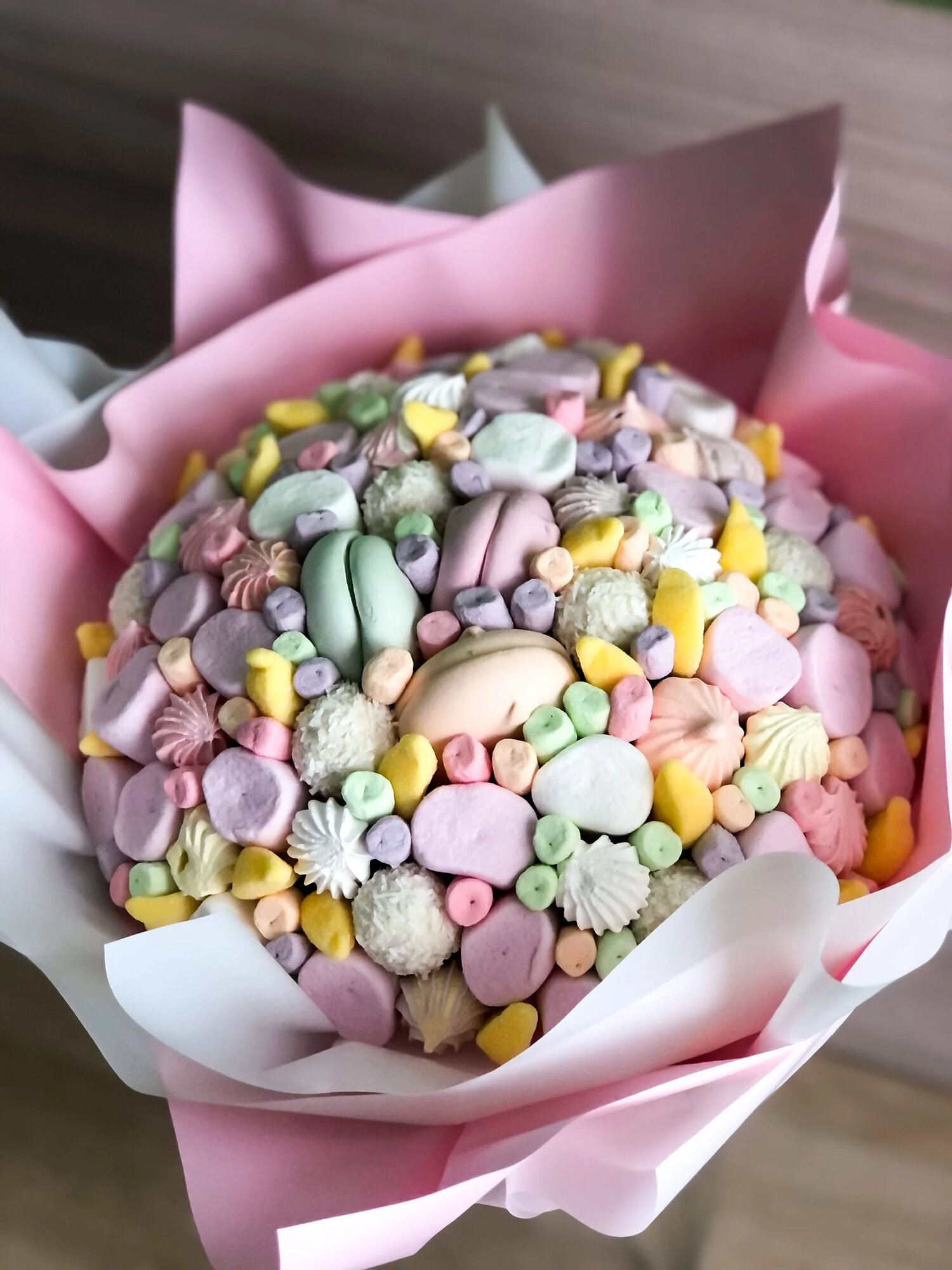 Сладкий букет Eat it bouquet "Зефирка", ассорти, 25см, отличный подарок