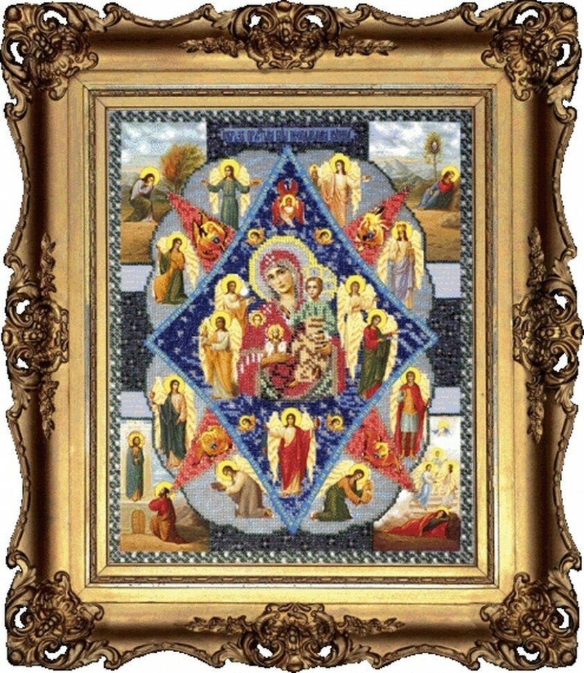 Набор для вышивания Вышиваем бисером #L-75 Неопалимая Купина, Вышивка бисером, 26 x 33 см