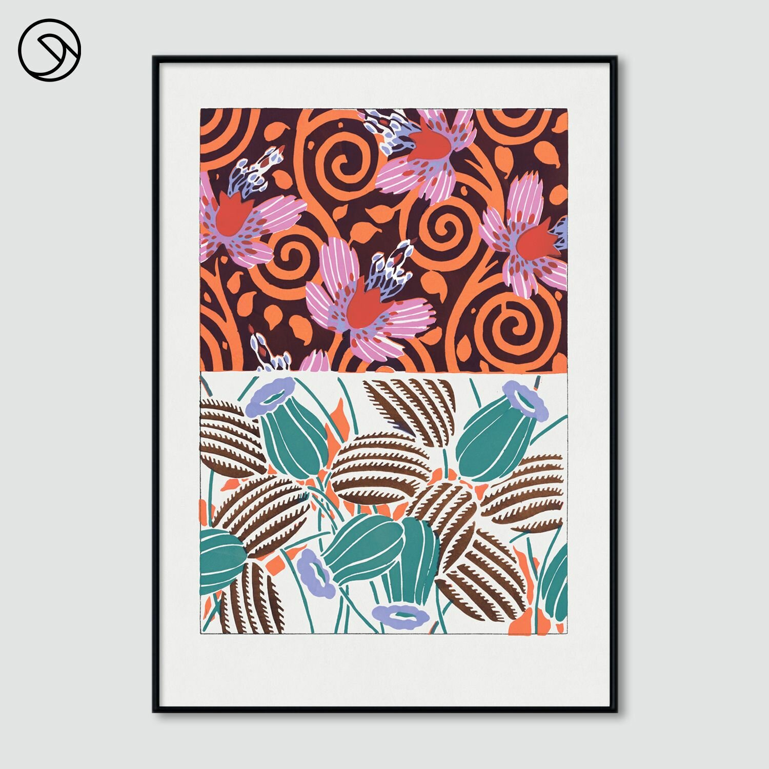 Постер в раме 50х70 Postermarkt, Art Nouveau №1