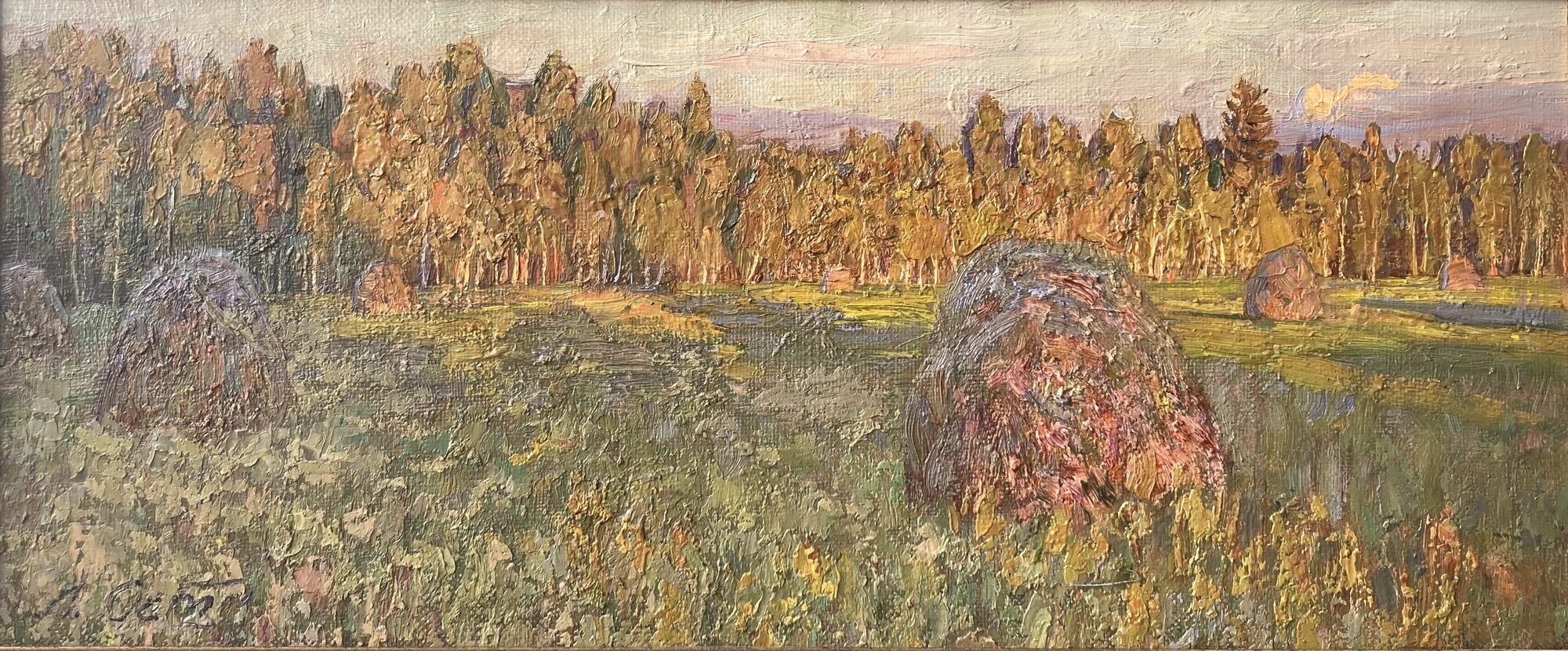 ART-Salon at Oktyabrskaya "Летний вечер", 26х60 см, холст, масло, авторская работа