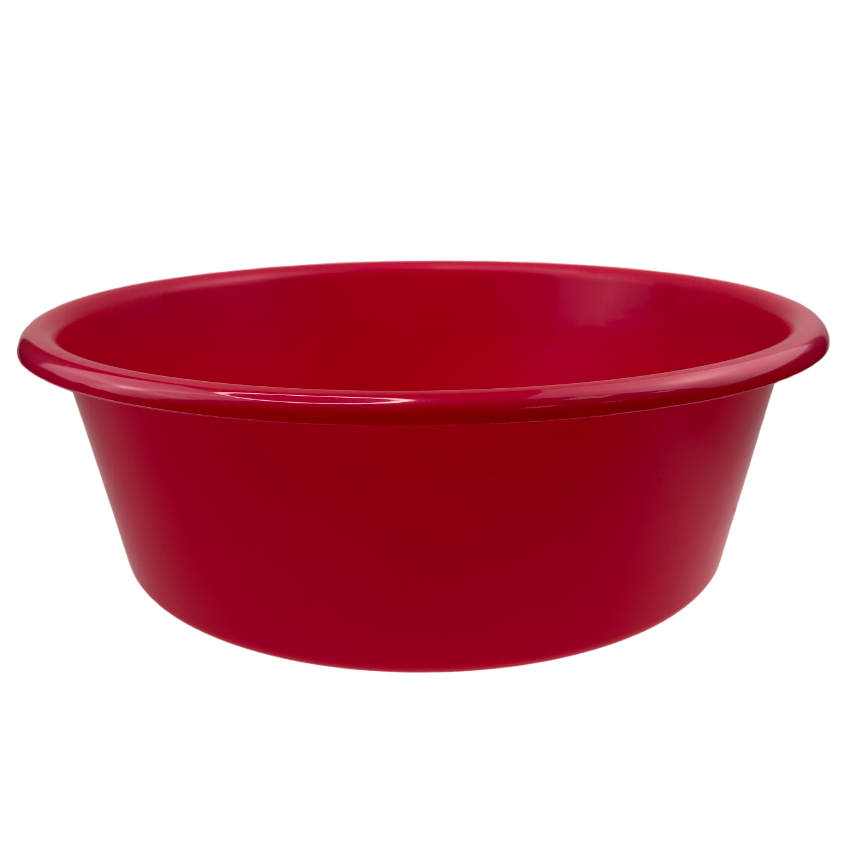 Таз Martika Водолей, круглый, 37x37x12см, 9л, красный