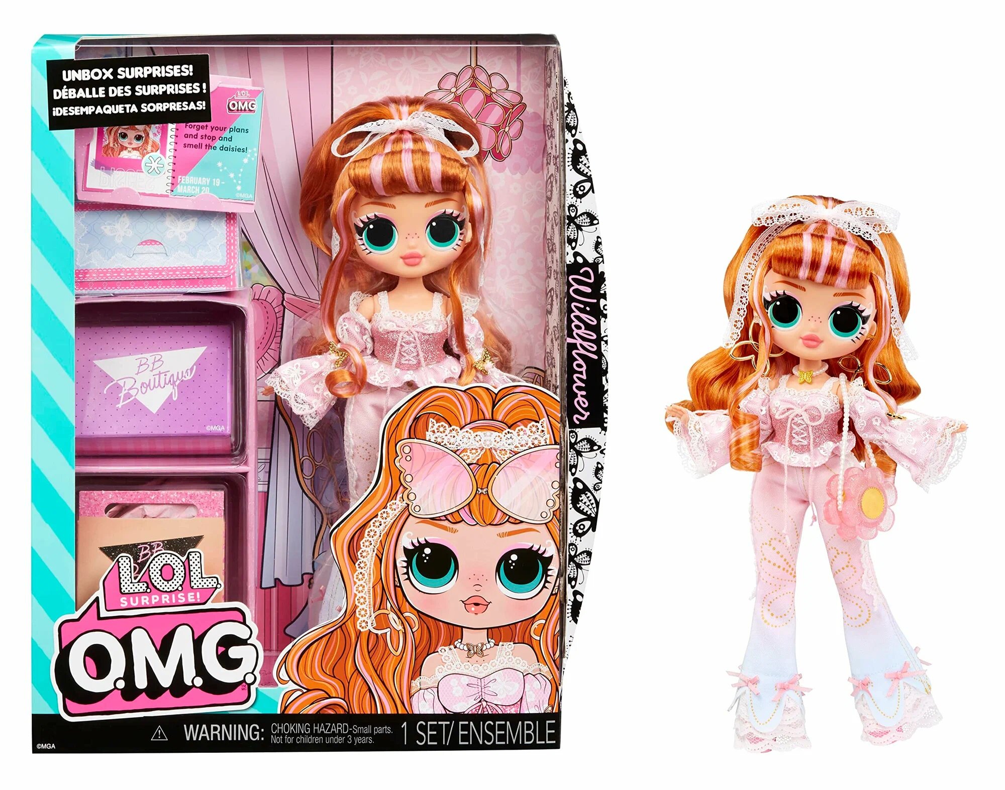 Куклы лол омг оригинал Fashion Doll WILDFLOWER кукла лол сюрприз8 серия ОМГ Фэшн уайлдфлауэр