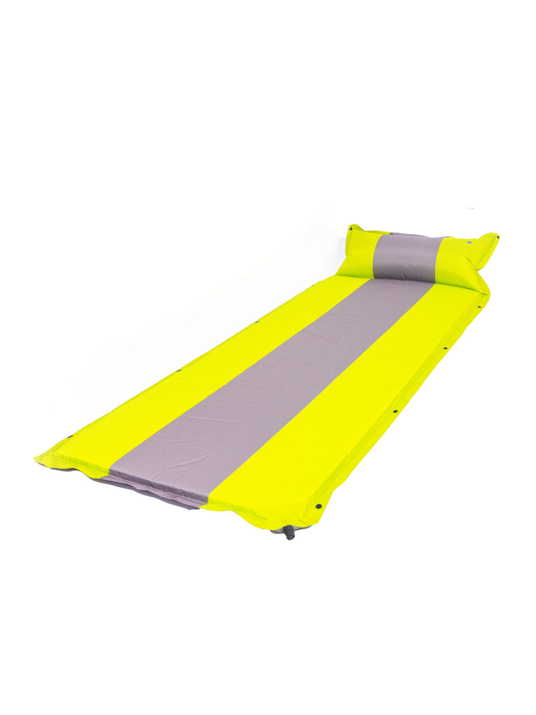 Коврик самонадувной Coolwalk cool A3 green с подголовником, матрас надувной автомат туристический, самонадувающийся