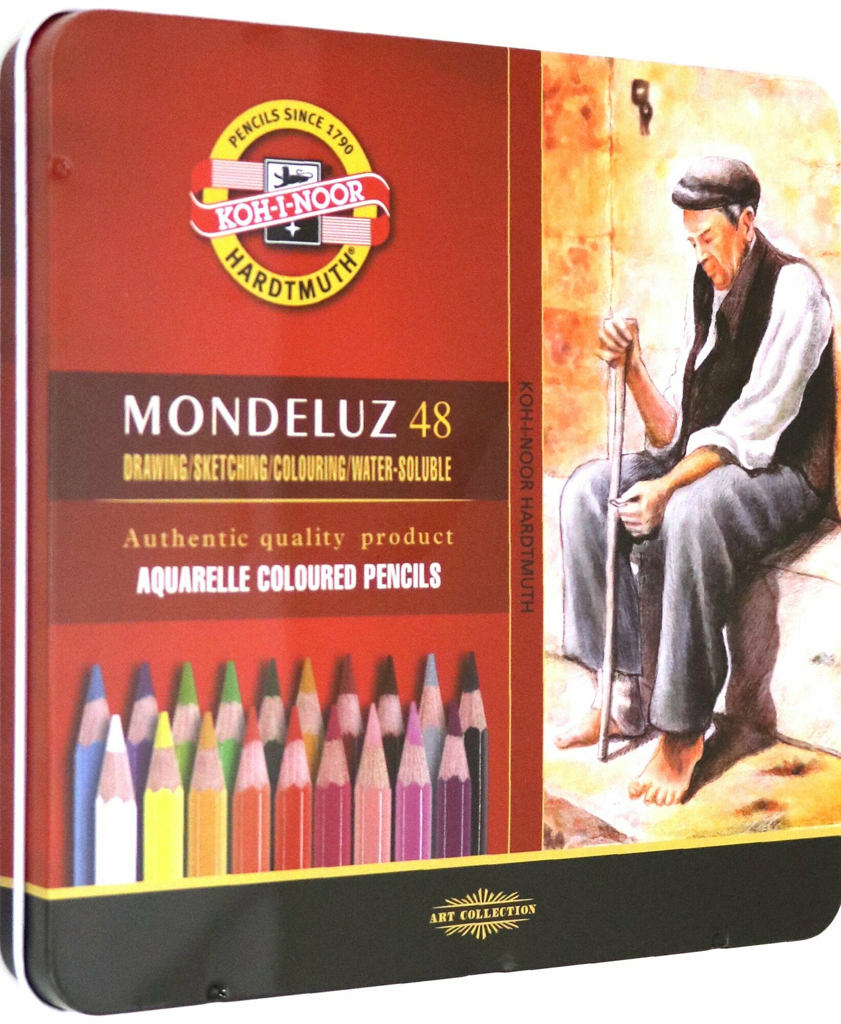 Карандаши цветные акварельные Mondeluz Old Man, 48 цветов