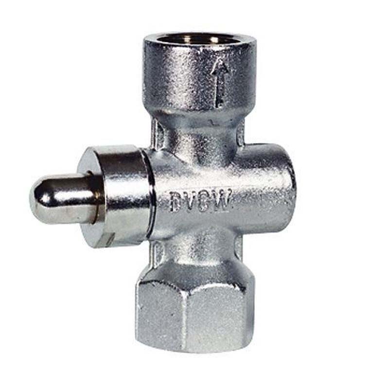 Кнопочный запорный кран для манометра RMD 15 Ind 1/2" (10009493)