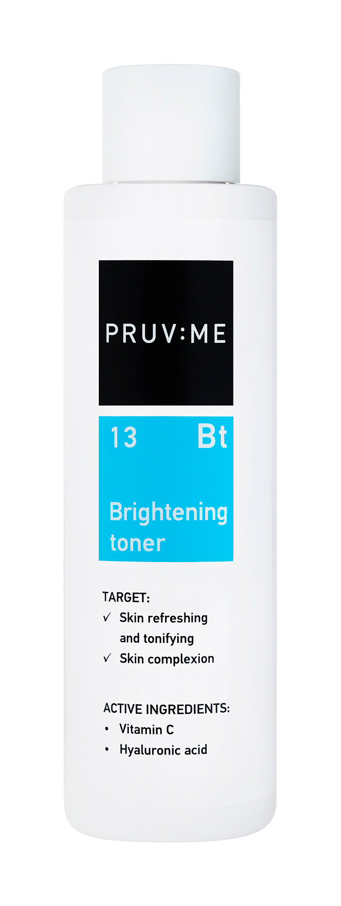 PRUV: ME Bt 13 Brightening toner Тоник с витамином С улучшающий цвет лица, 215 мл