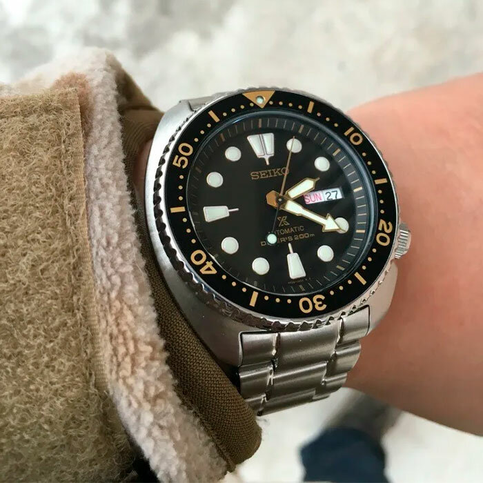 Наручные часы SEIKO Prospex, серебряный, черный — фото 1