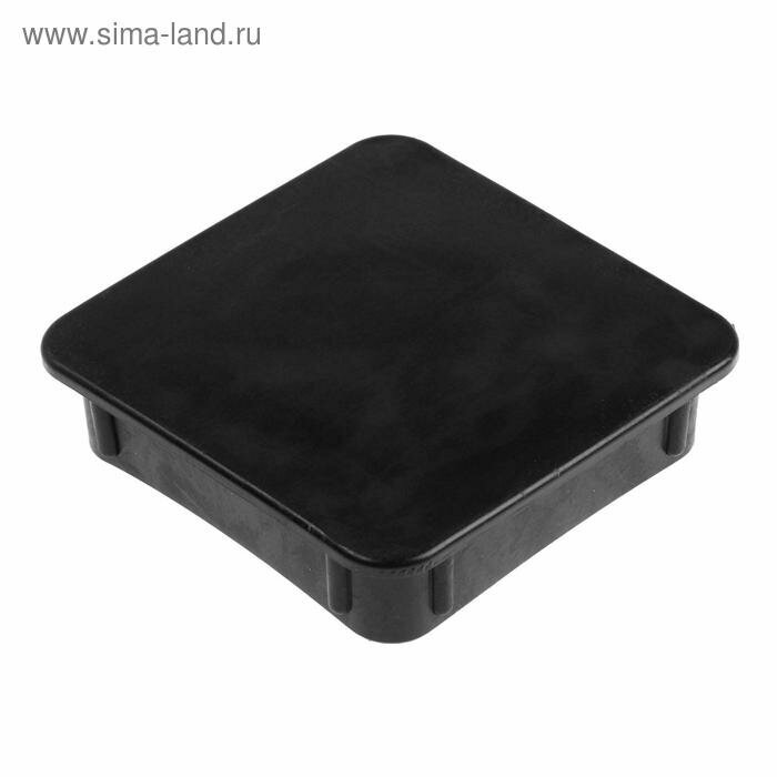 Заглушка тундра внутренняя 100×100, черная, 5417532