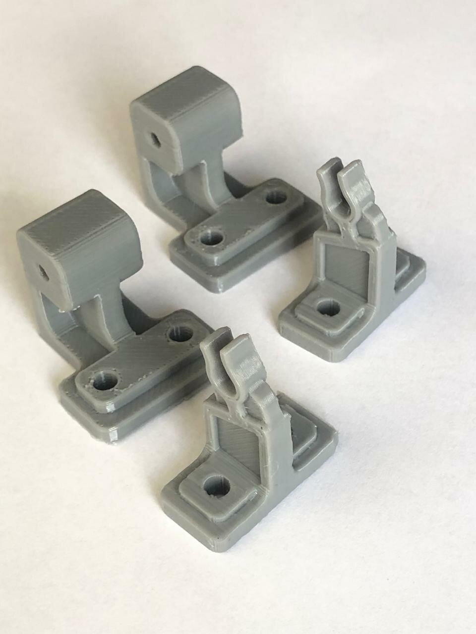 Крепление защиты фар с открыванием серые