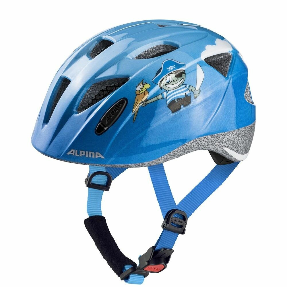 Велошлем детский ALPINA Ximo - Pirate Gloss, 49-54 см, синий