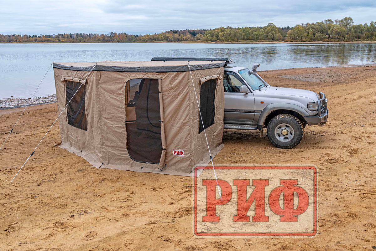 Стенки для комбинированной (прямоугольной с веерной частью) маркизы 2х2 м правые