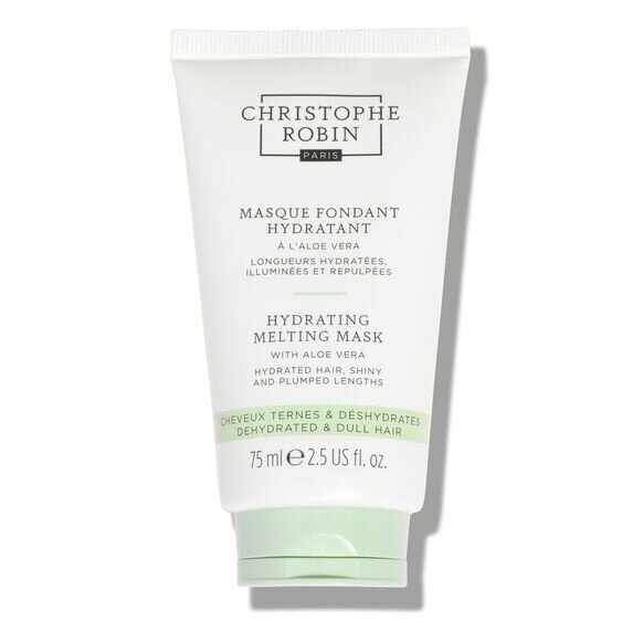 Увлажняющая тающая маска для ломких и сухих волос CHRISTOPHE ROBIN Hydrating melting mask with Aloe Vera 75ml