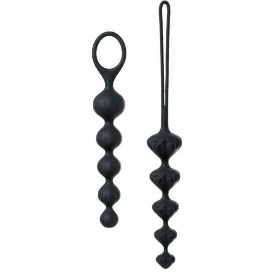 Набор из 2 цепочек Satisfyer Beads Black, 000855SA