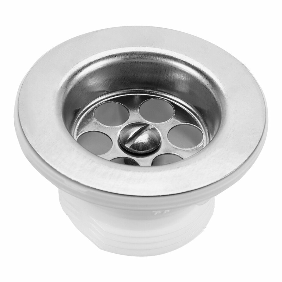 Выпуск чаша 1 1/4 с нерж. решеткой D63 мм WIRQUIN