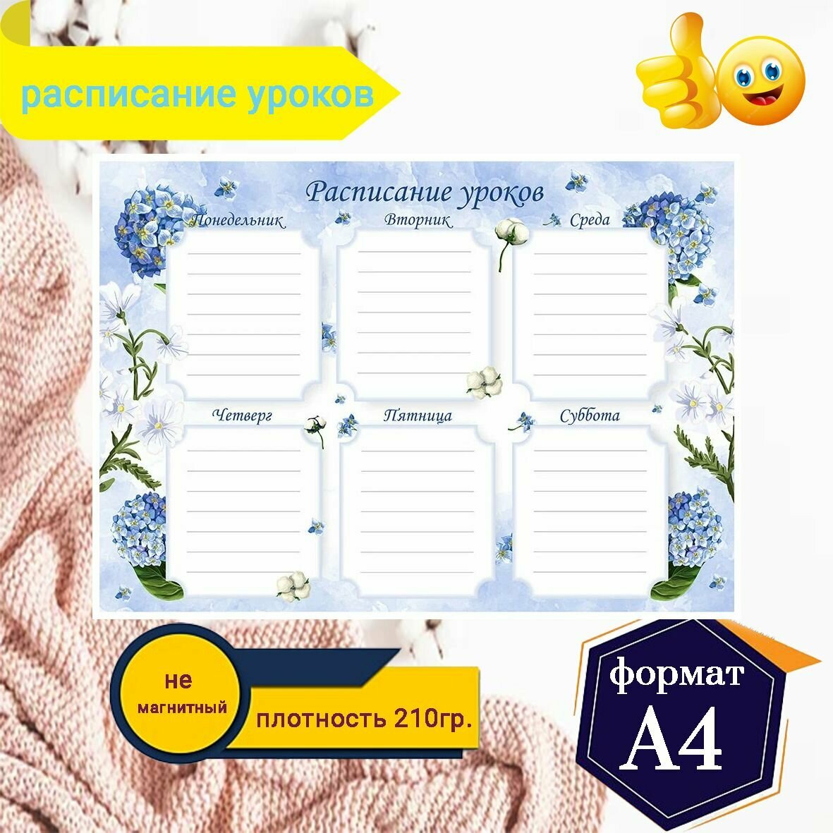 Расписание уроков "Сама нежность"