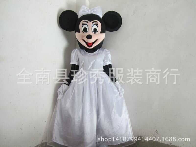 Костюм Микки Минни, для выступлений, белый, размер один