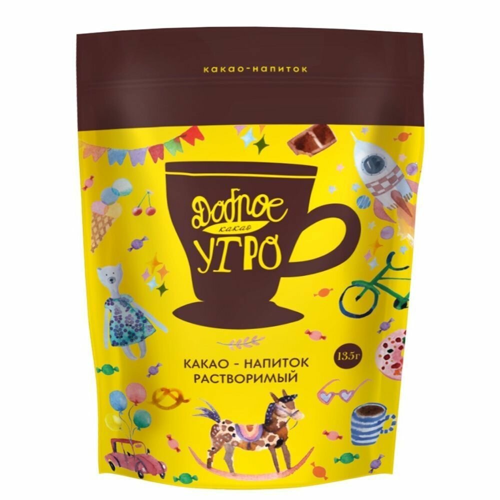 Доброе утро Какао-напиток растворимый Детский, 135 г