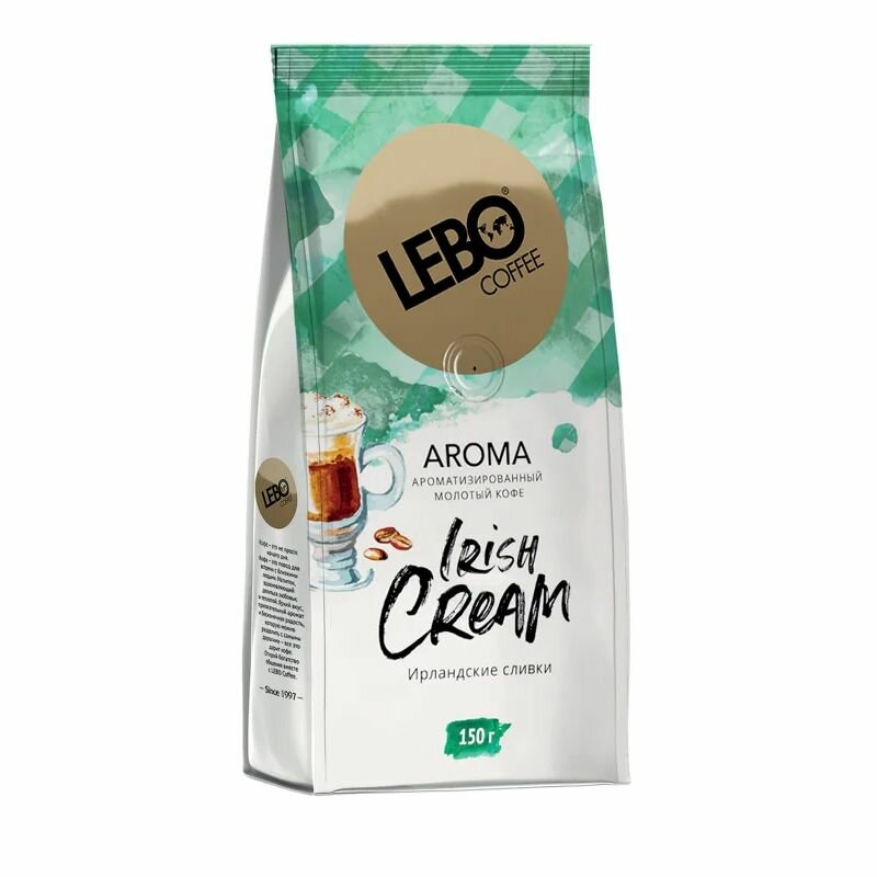 Lebo Кофе молотый Irish Cream, 150 г