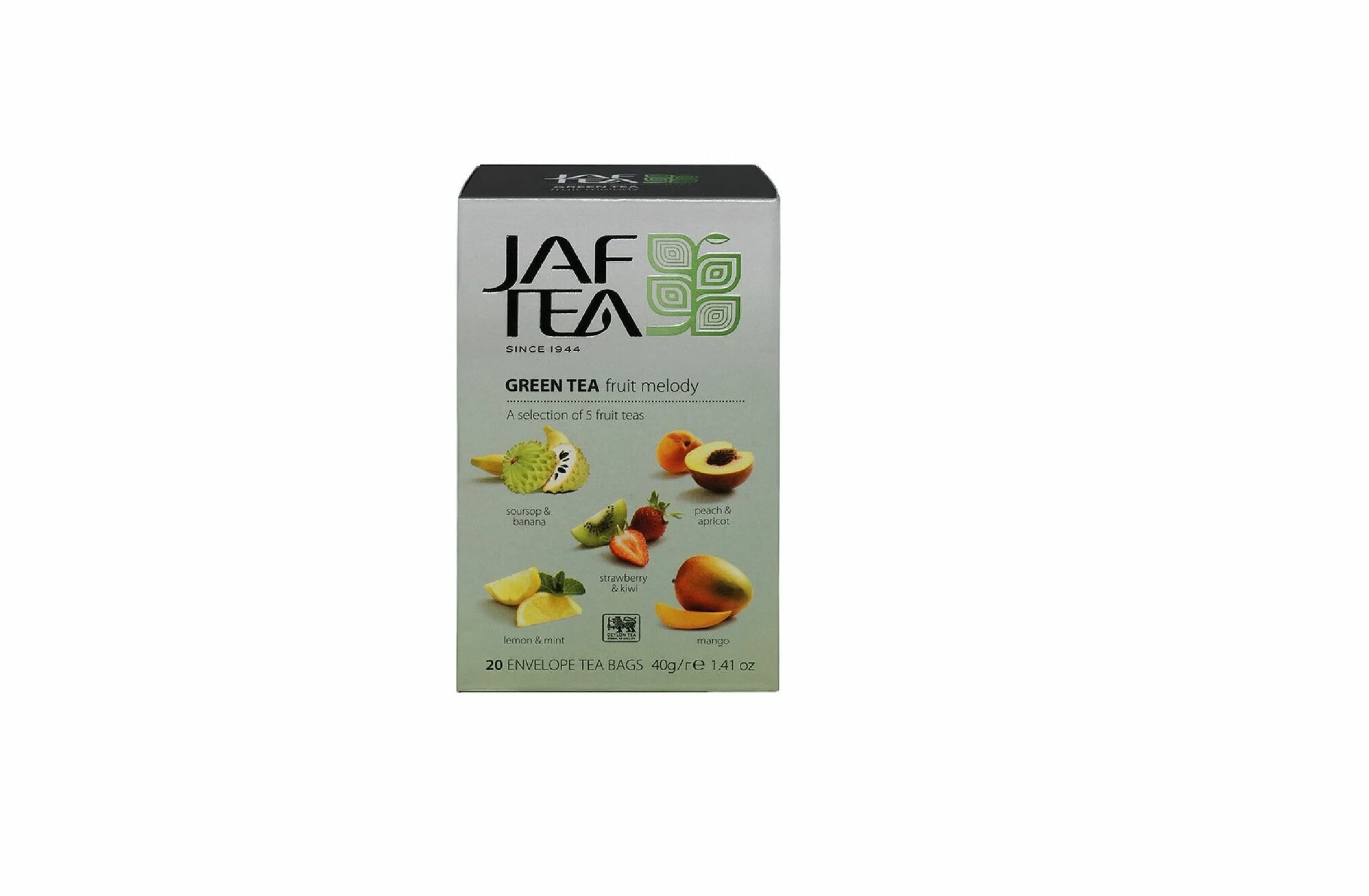 Jaf Tea Чай "SC Fruit melody", зеленый, ассорти, 20 пак х 1,5 гр